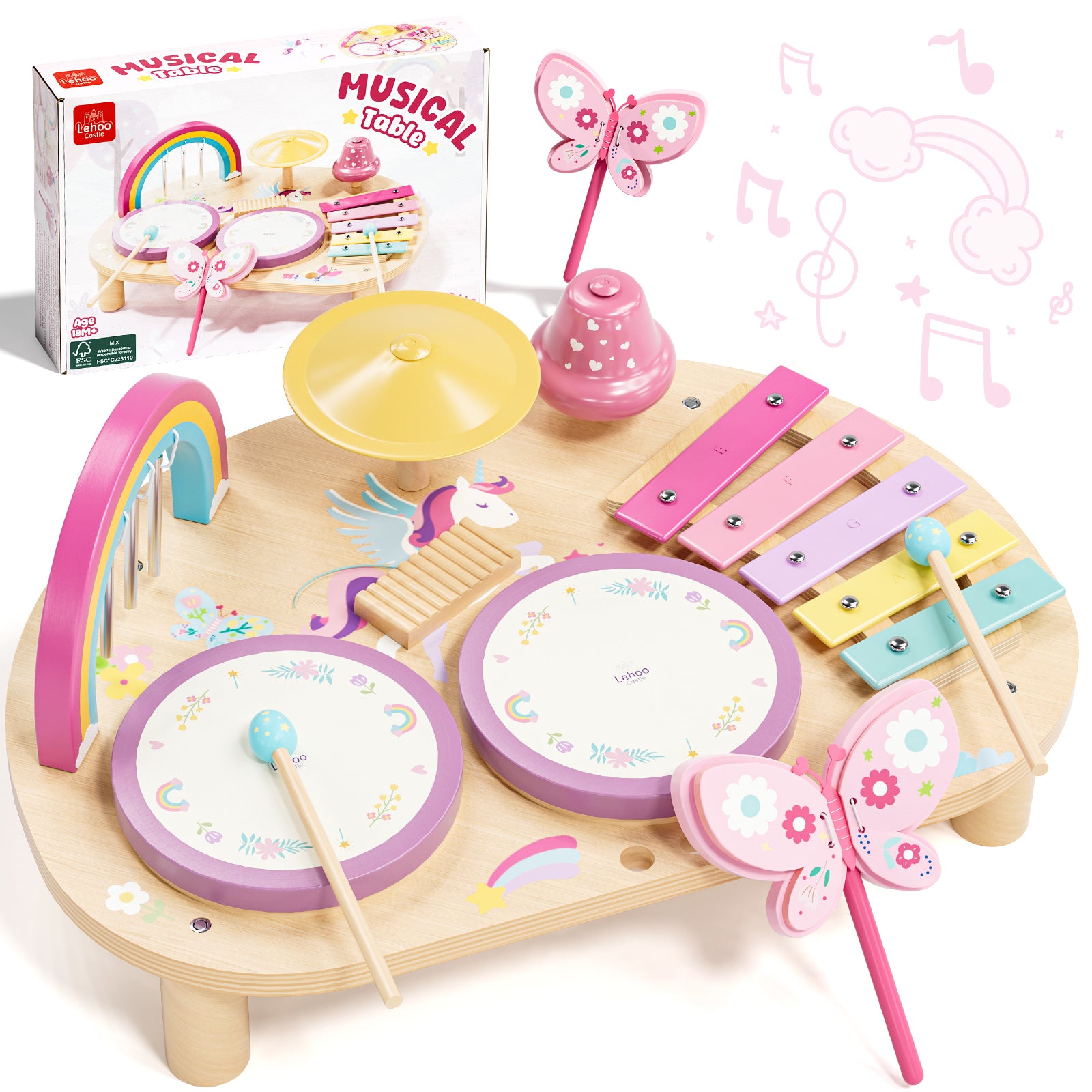 Musical Instruments for Kids, Kids Drum Set, Musical Toys for Kids 3 t ...