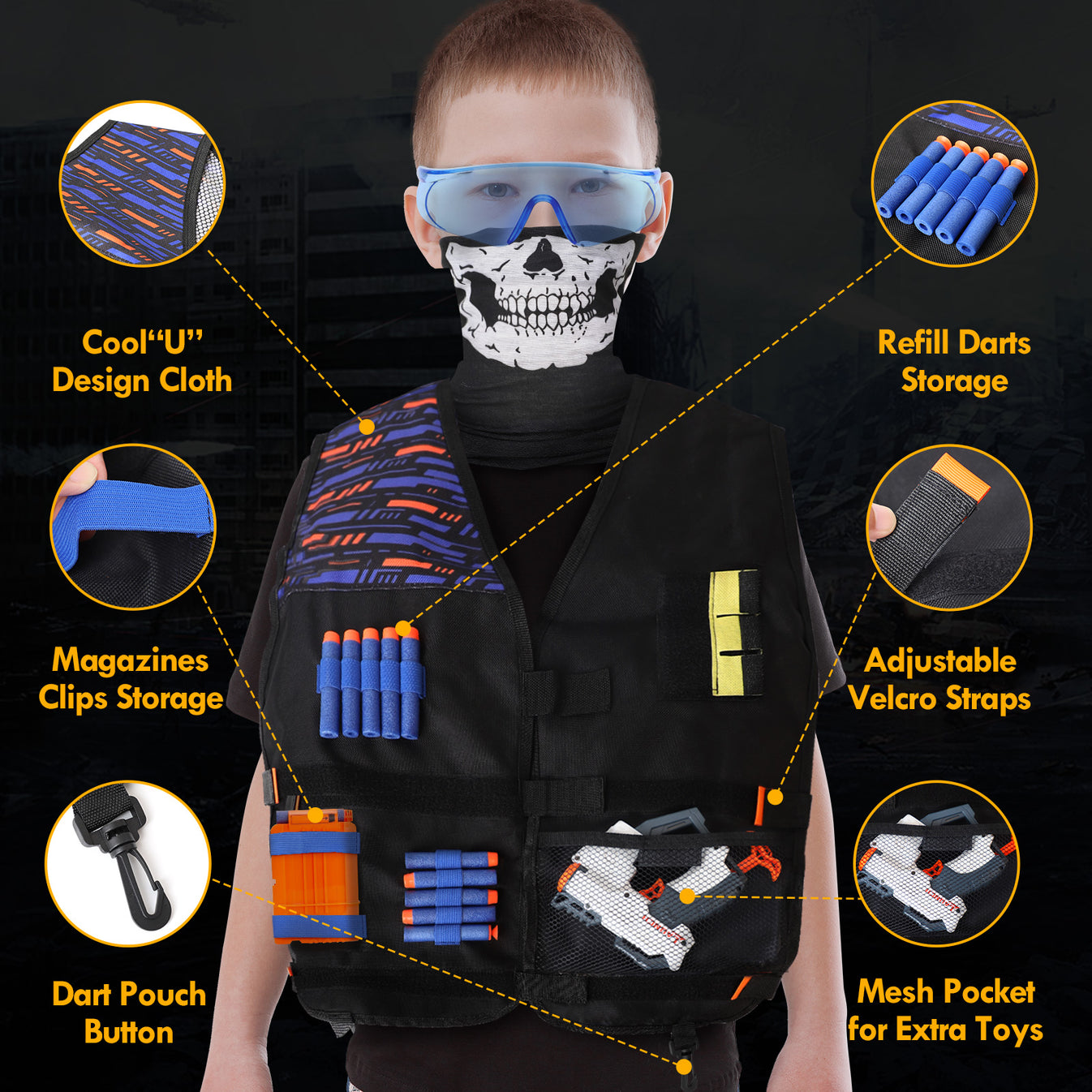 4 Electronic Digital Target, Nerf Targets for Kids to Shoot, Shooting ...